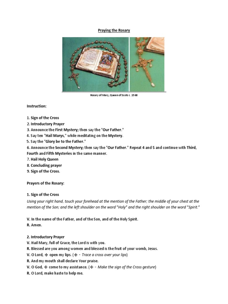 Praying The Rosary | PDF | Rosary | Prayer