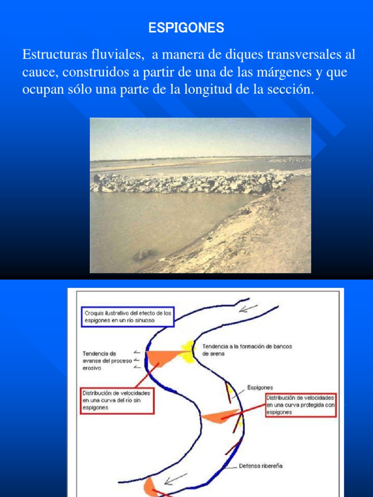 Espigones | PDF | Ciencias de la Tierra | Hidrología