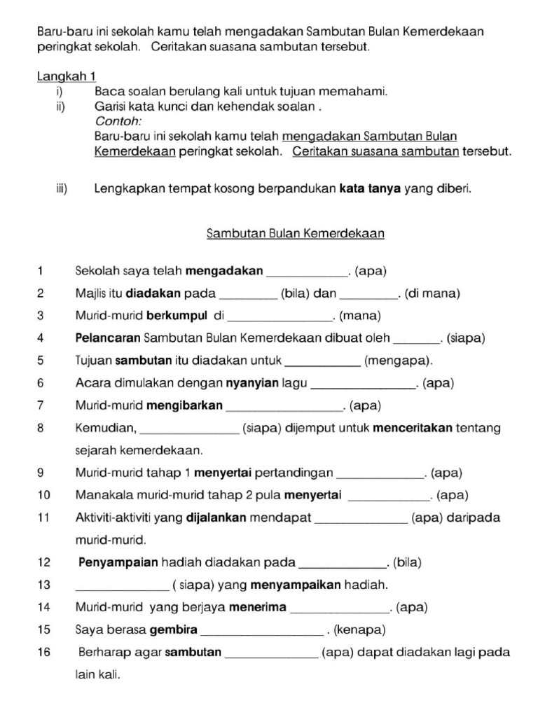 Karangan Hari Merdeka | PDF