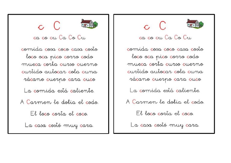 Lectura Letra C | PDF