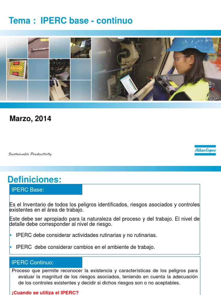 01.1 IPERC Continuo - Presentation | PDF | Riesgo | Naturaleza