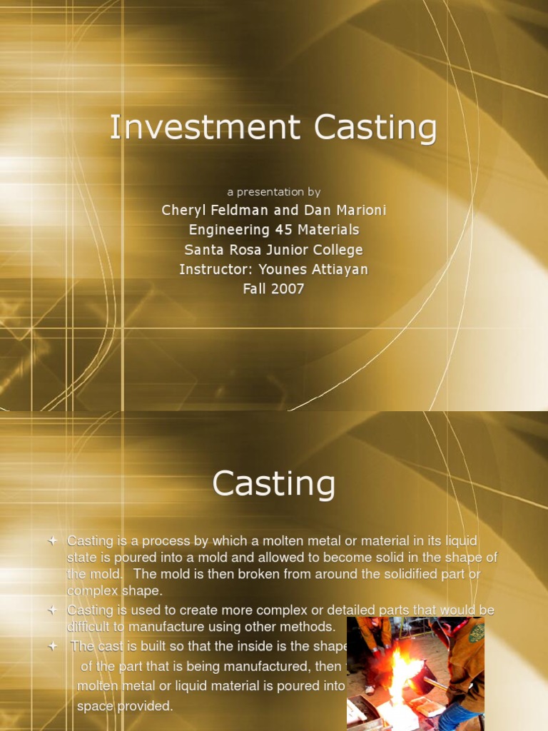 Casting | PDF | Casting (Metalworking) | Building Materials