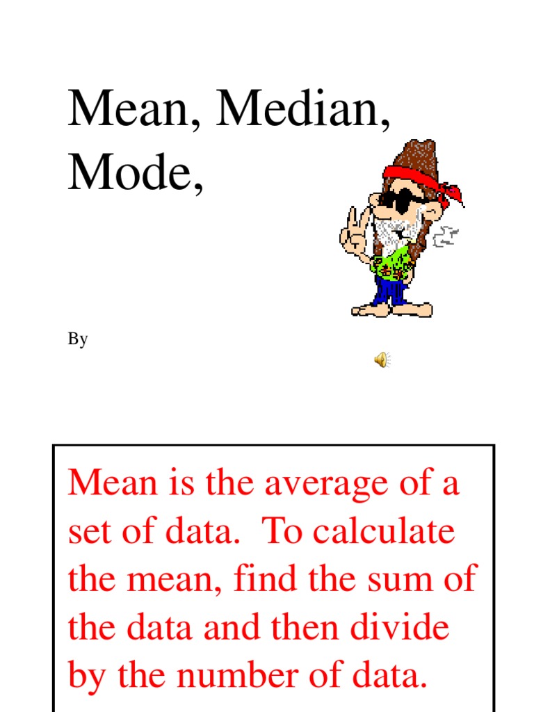 Mean, Median, and Mode PowerPoint | PDF | Mode (Statistics) | Mean