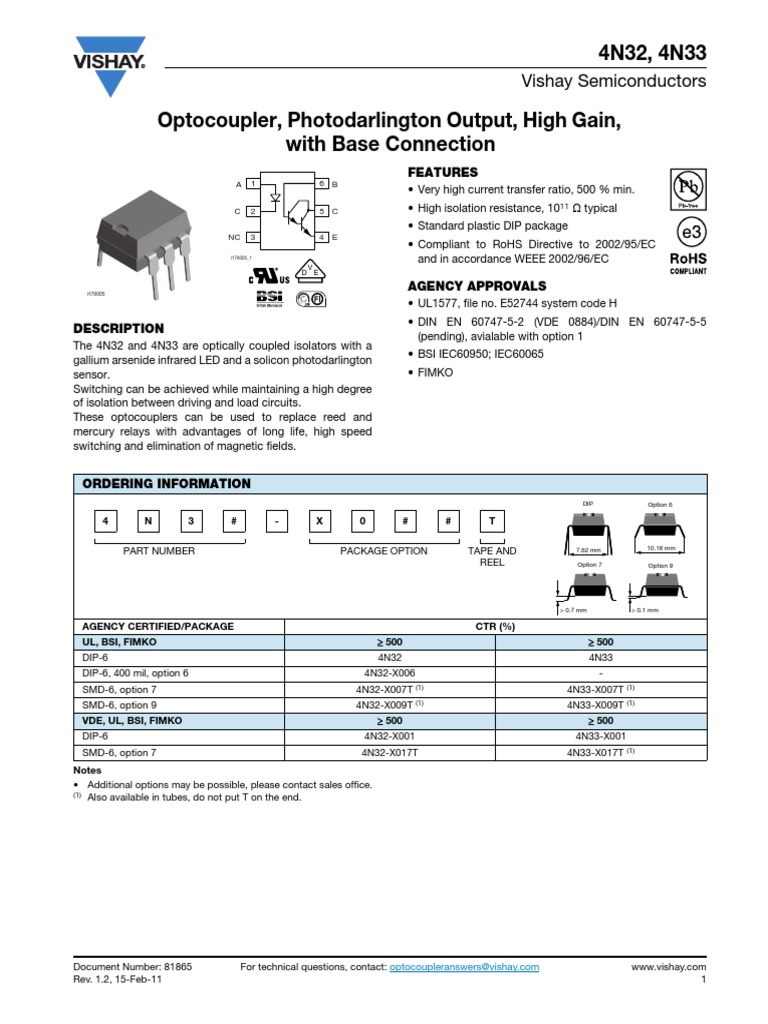 PDF 4n32 | PDF | Electrical Engineering | Electricity
