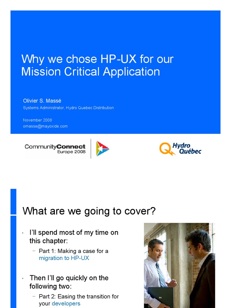 CCE2008 Why We Chose HP-UX | PDF | Operating System | File Transfer ...