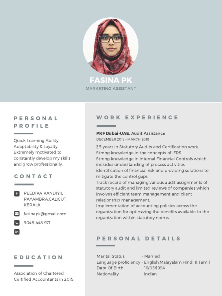 Fasina PK: Personal Profile Work Experience | PDF