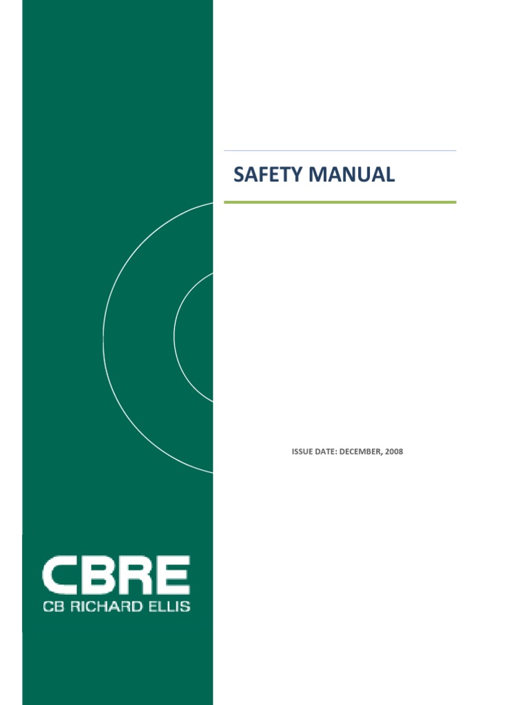 CBRE Safety Manual Overview | PDF | Safety | General Contractor