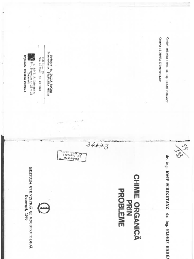 Chimie Organica Prin Probleme | PDF