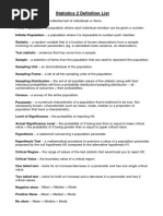 Mathematical Models in Probability and Statistics: S1 Formula Sheet ...