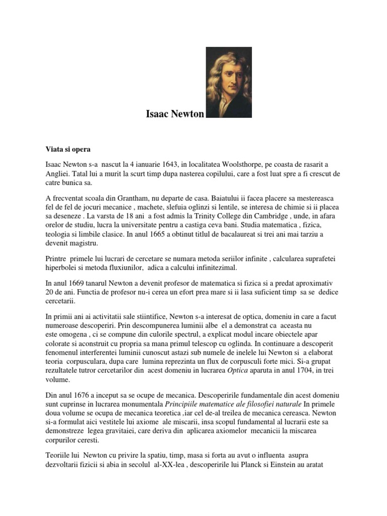 Isaac Newton | PDF