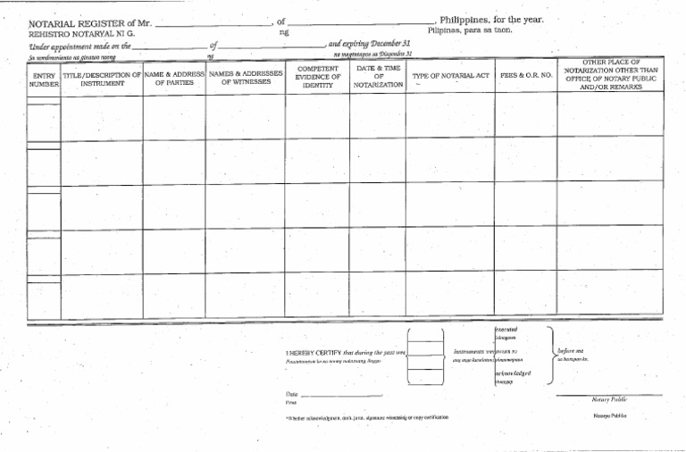 Notarial Book | PDF | Official Documents | Written Communication