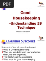 Toolbox Talk Housekeeping | PDF | Housekeeping | Occupational Safety ...