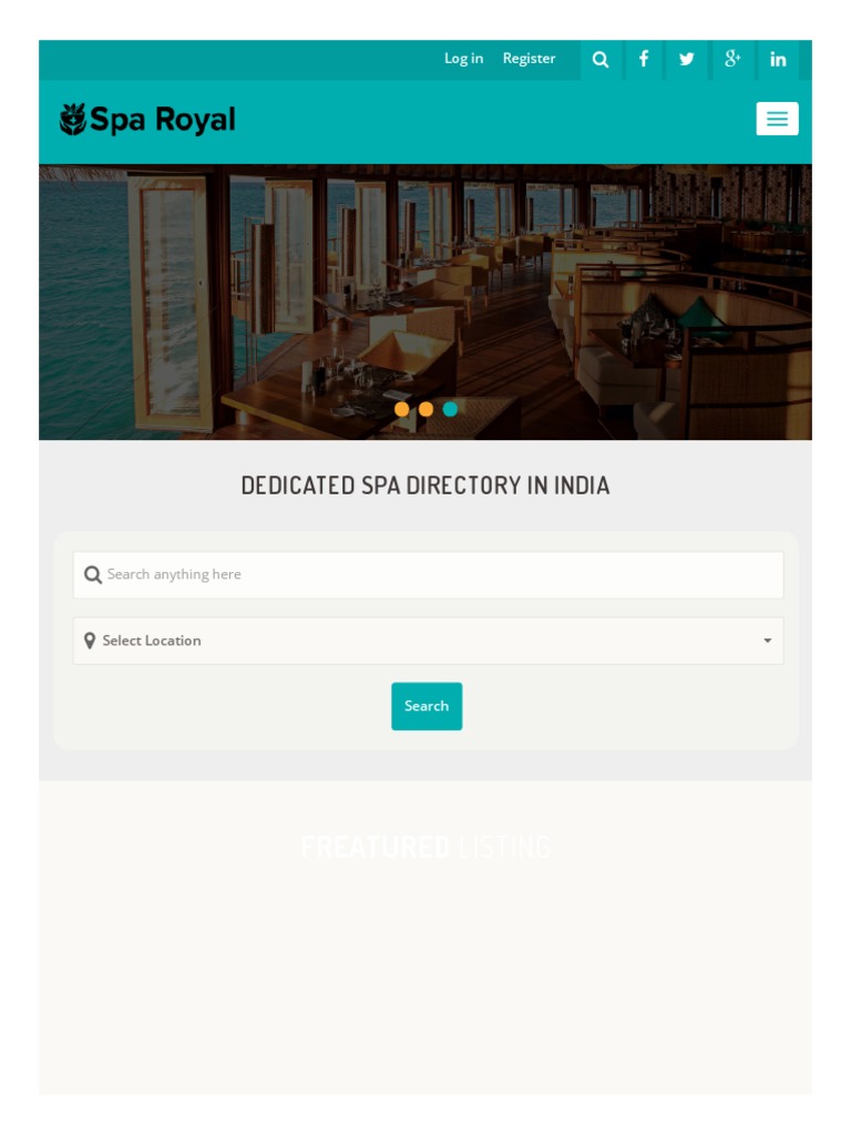 Freatured Listing: Dedicated Spa Directory in India | PDF | Leisure