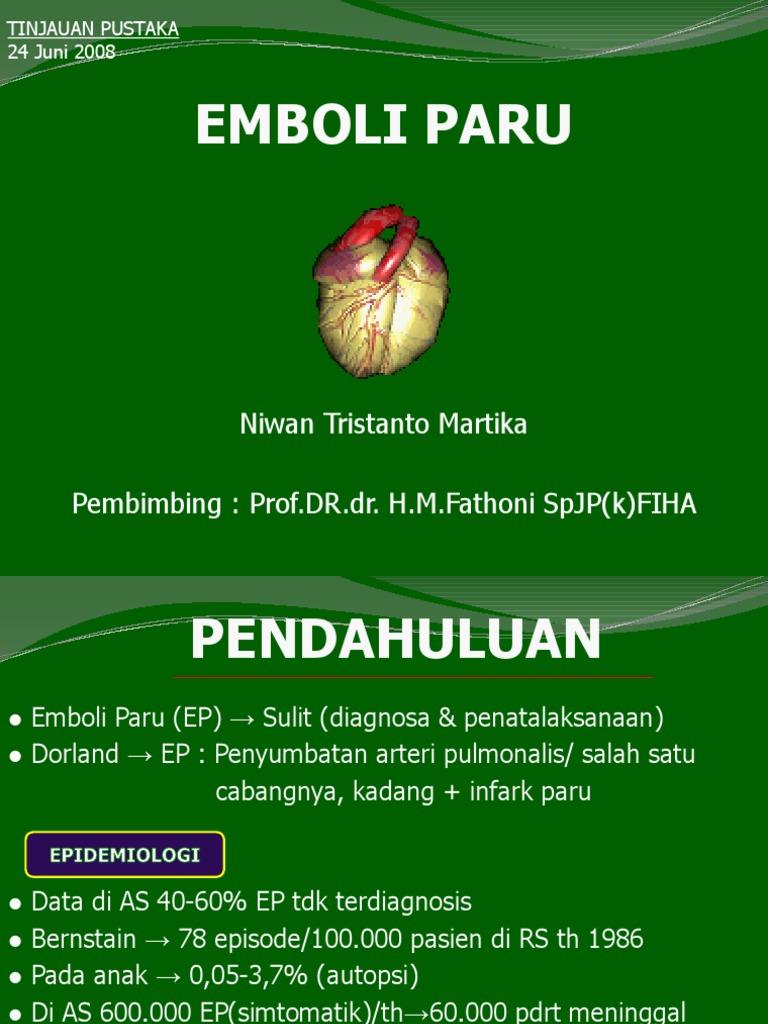 Emboli Paru | PDF