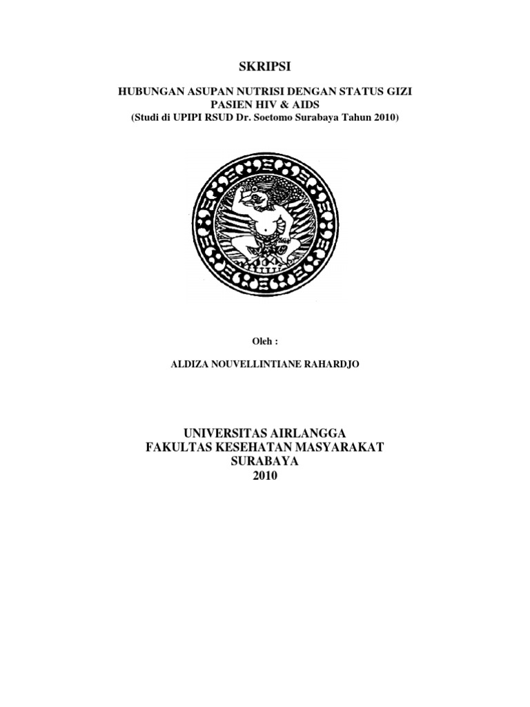 Hubungan Asupan Nutrisi Dengan Status Gizi Pasien HIV & AIDS (Studi Di ...