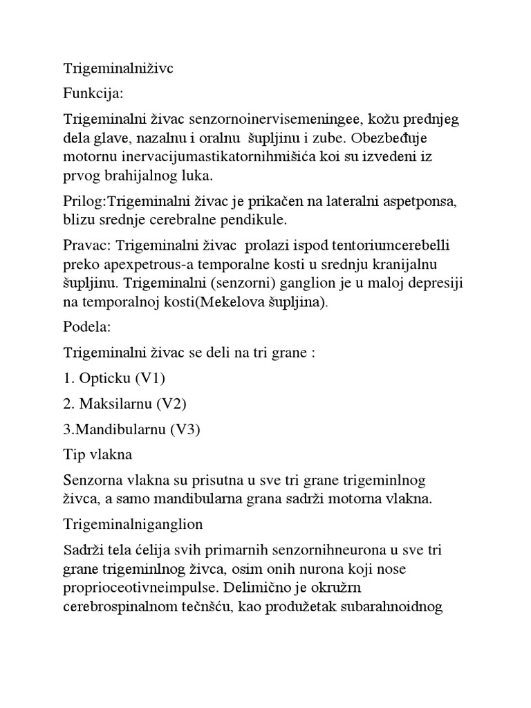 Maksila Neuralgije | PDF