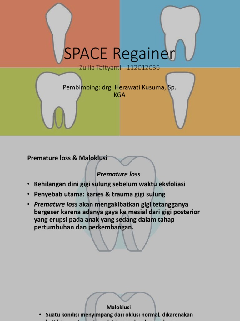 Space Maintainer | PDF | Sains & Matematika | Gaya Hidup