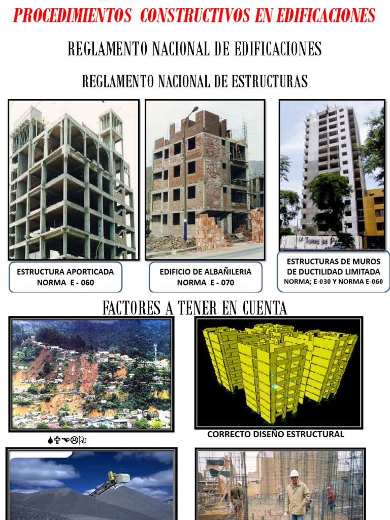 Procedimientos Constructivos en Edificaciones | PDF | Fundación ...