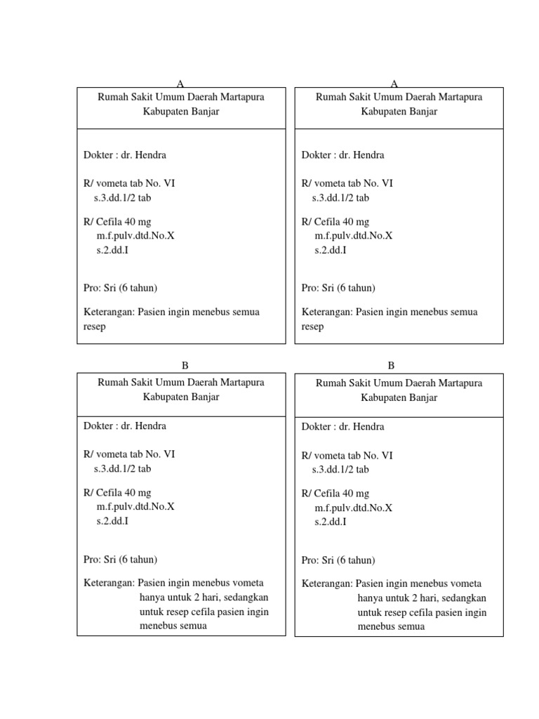 Resep Pulveres | PDF