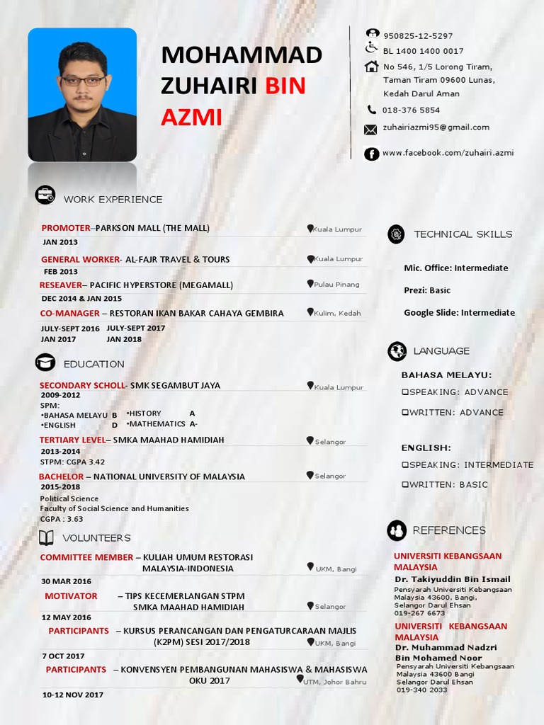 BIN Azmi: Mohammad Zuhairi | PDF