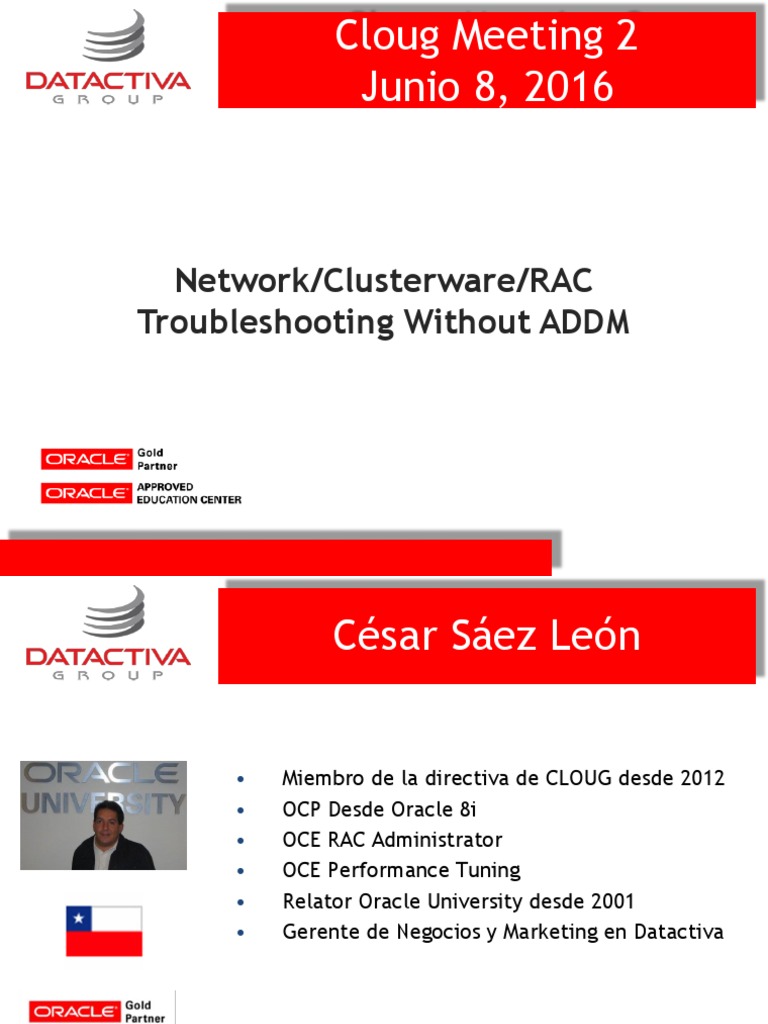 Network Clusterware Rac Troubleshooting Without Addm V1 Pdf Base De Datos Oracle