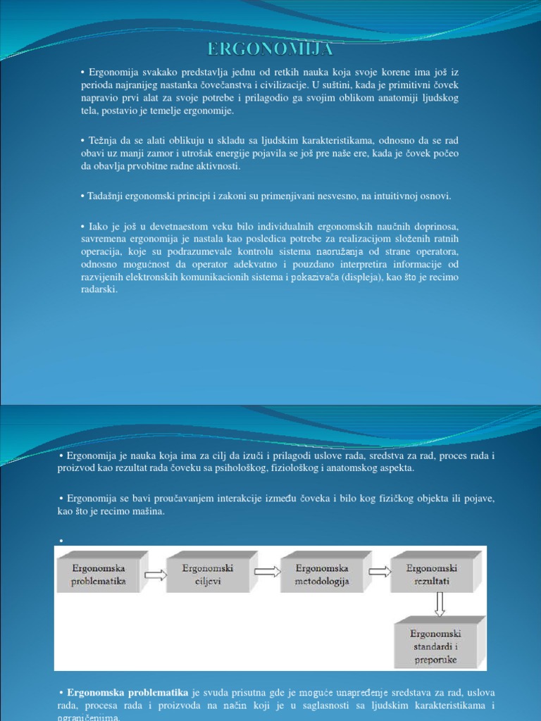 Ergonomija Prezentacija2 | PDF