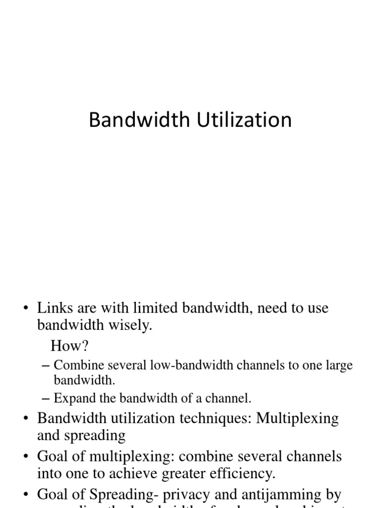 Maximizing Bandwidth Utilization Through Multiplexing Techniques: Frequency Division ...