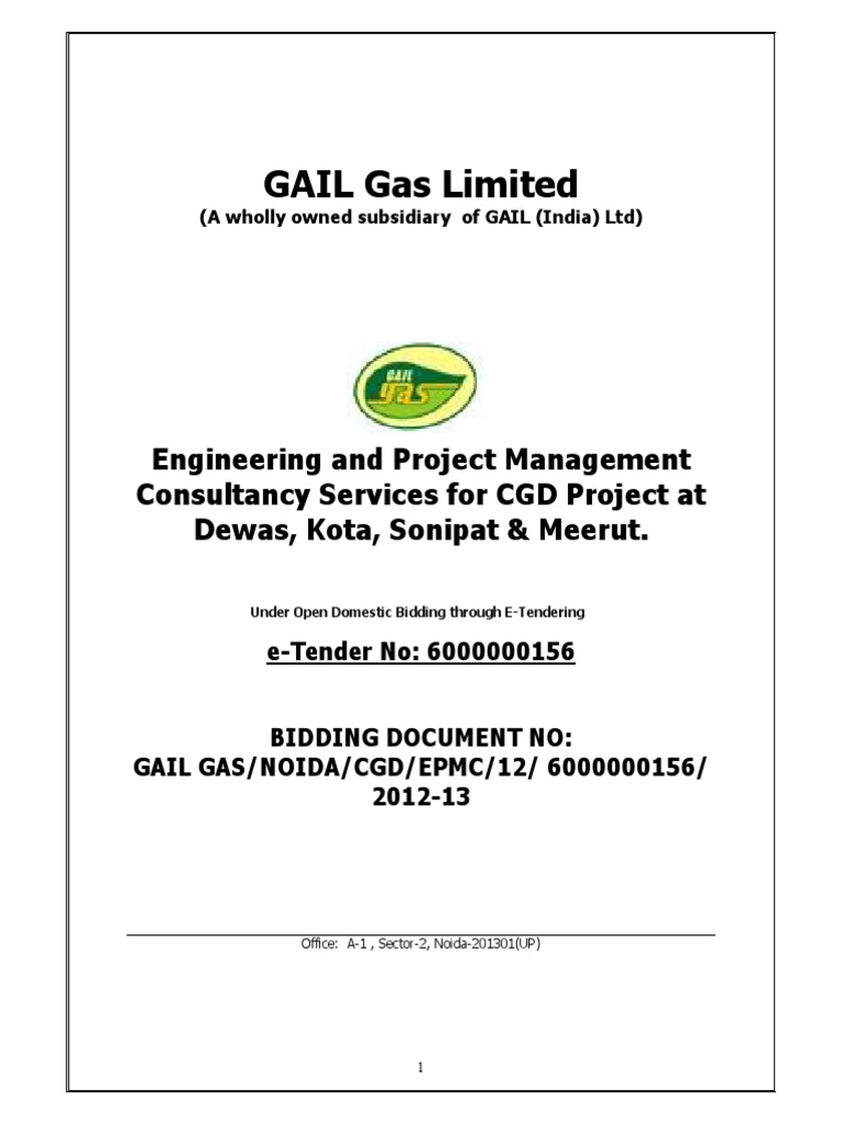 Gail Gas Dewas Kota | PDF | Public Key Certificate | Request For Proposal