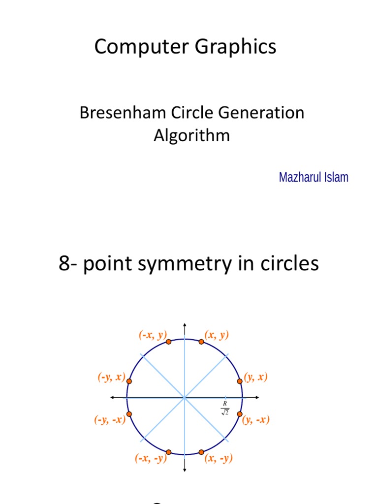 Bresenhamcircle Derivation | PDF | Theoretical Computer Science | Geometry