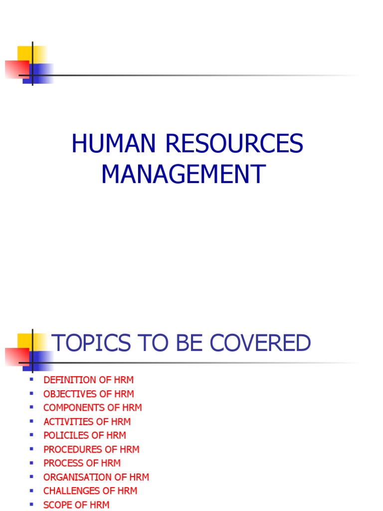 HRM1 | PDF | Human Resource Management | Performance Appraisal