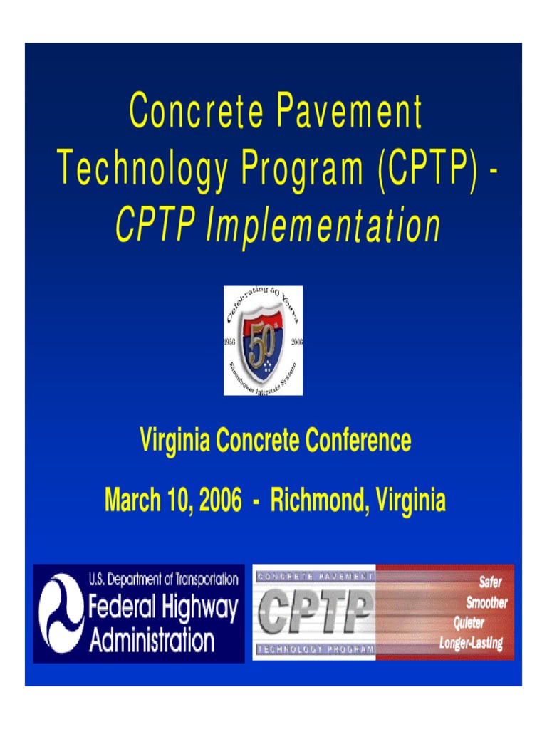 CPTP Concrete Pavement | PDF | Road Surface | Precast Concrete