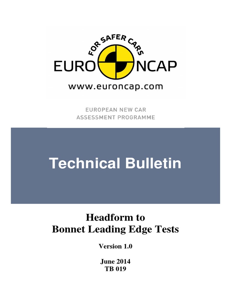 Headform to Bonnet Edge Test Guide | PDF | Pedestrian