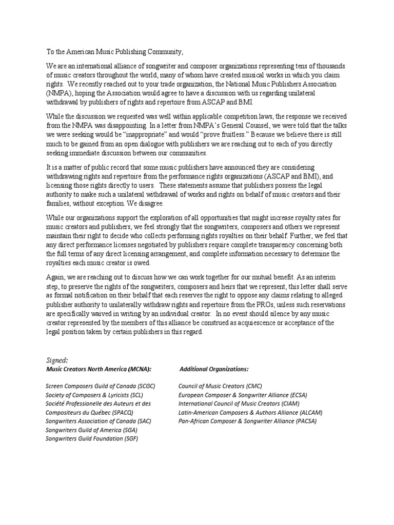 Open Letter Version 6b-2-2 | PDF | Royalty Payment | Government Information