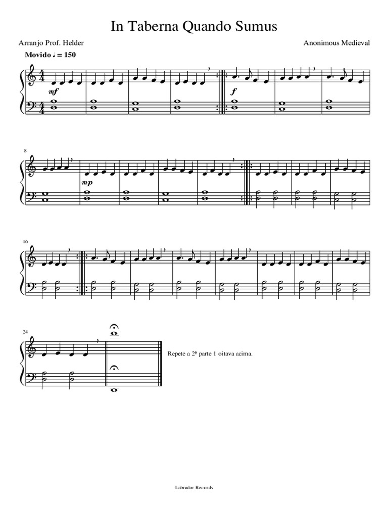 In Taberna Quando Sumus | PDF