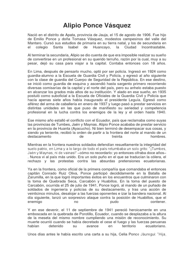 Alipio Ponce Vásquez | PDF | Militar | Ciencia militar