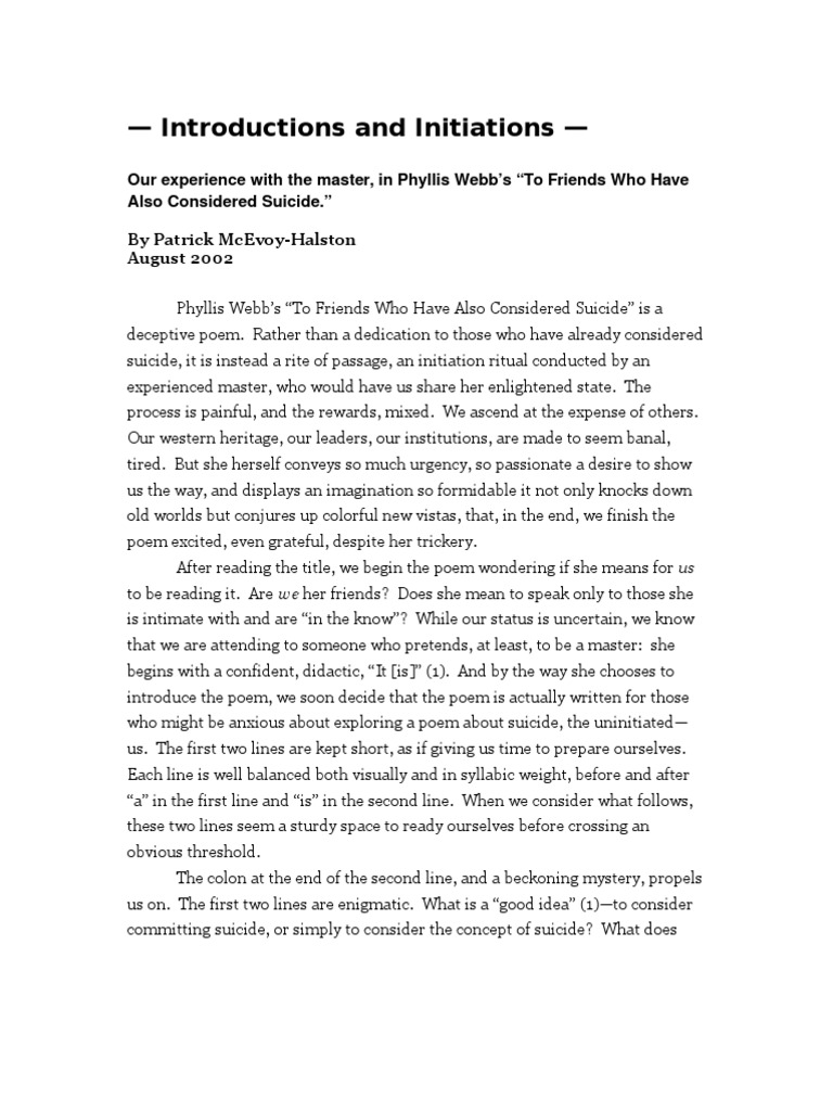 Introductions and Initiations | PDF | Poetry | Science