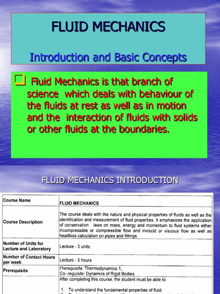 1 - Fluid Mechanics Introduction | PDF | Accuracy And Precision | Fluid ...