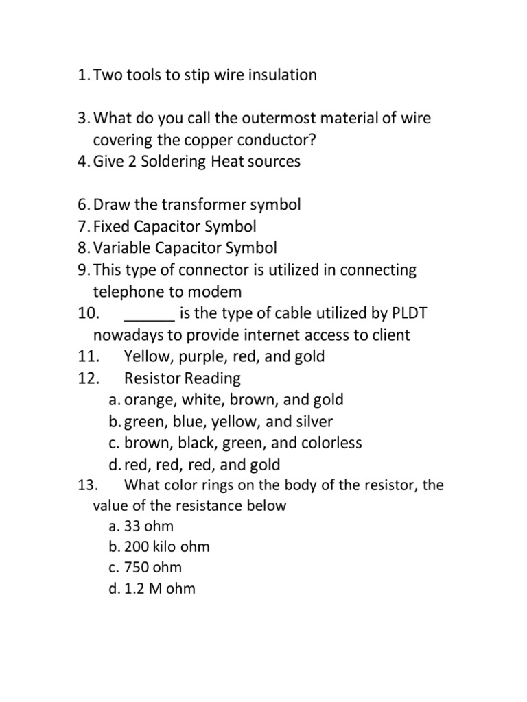 Electronic Quiz | PDF