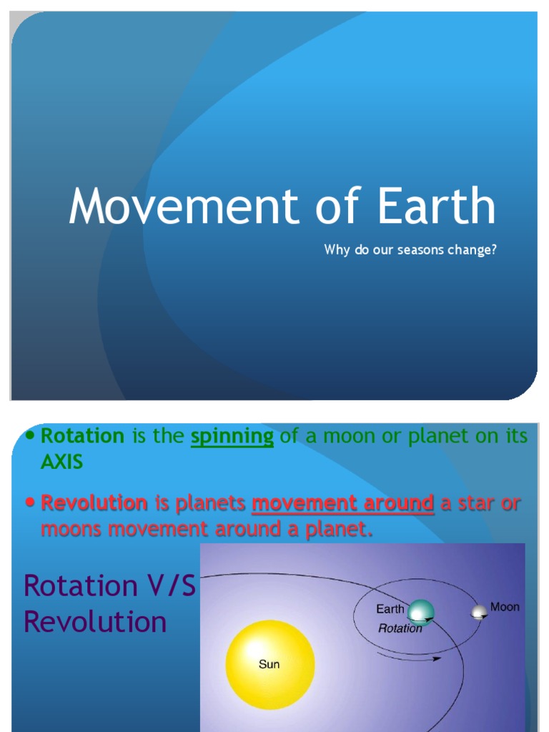Movement of Earth 1317776780 | PDF