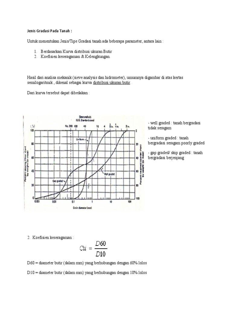 Jenis Gradasi Pada Tanah | PDF