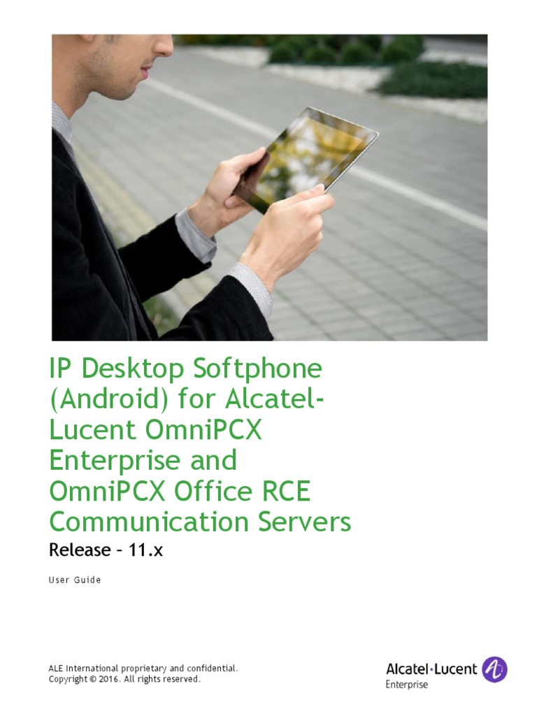 Ipdesktopsoftphone Android Usermanual Alesvc56138 7 en | PDF | Instant Messaging | Android ...