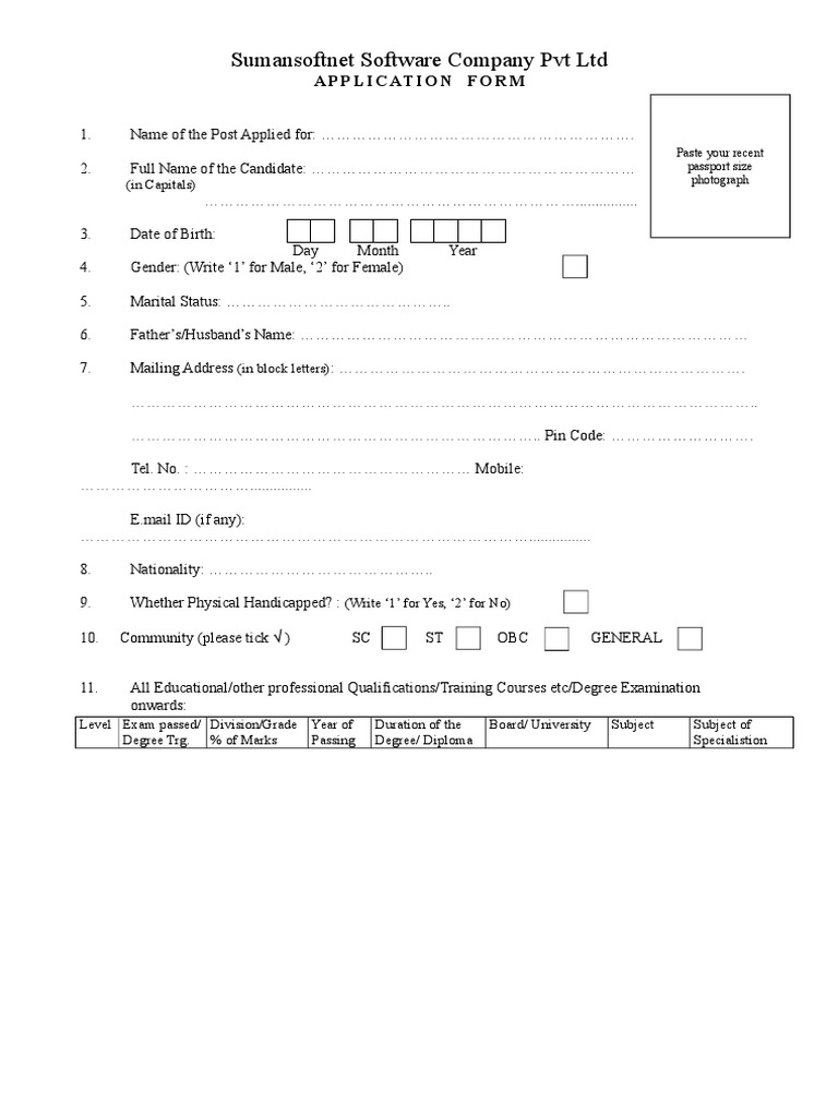 Application Form-ipc (1).doc | Behavior Modification