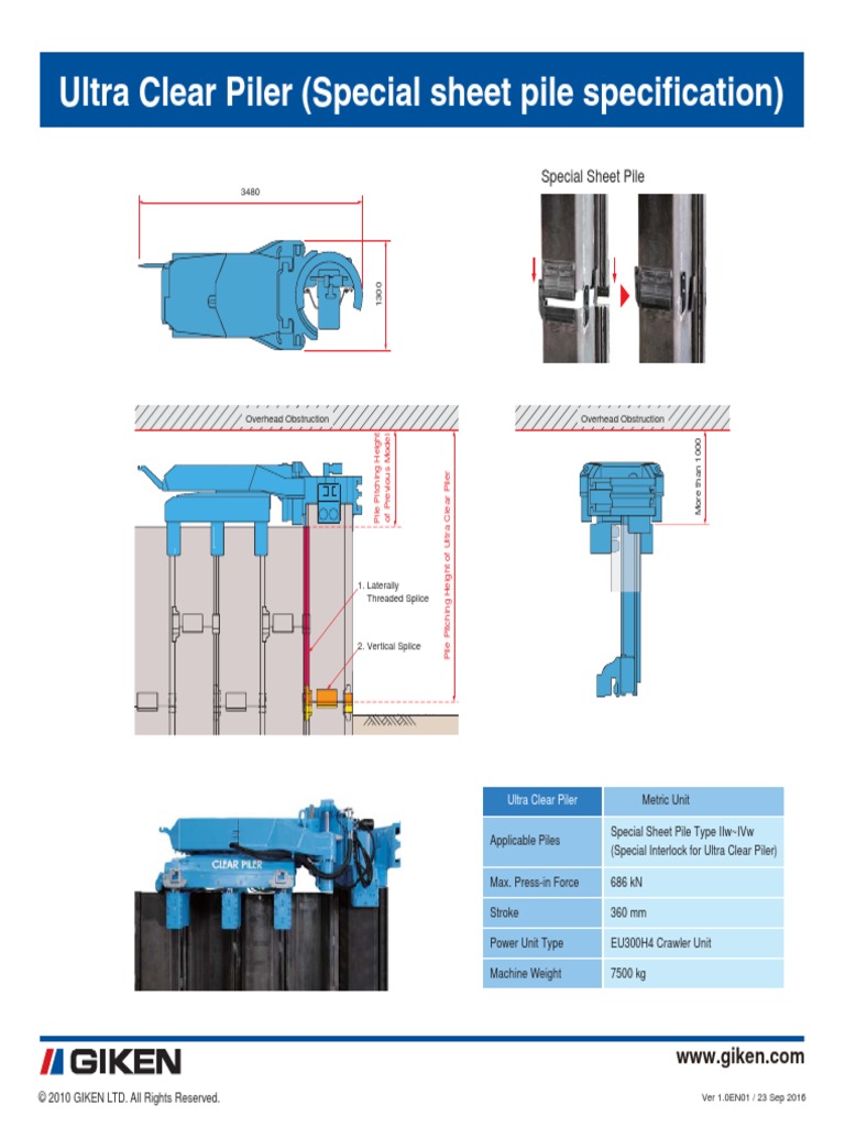 GIKEN Silentpiler Ultra Clear Piler | PDF | Manufactured Goods