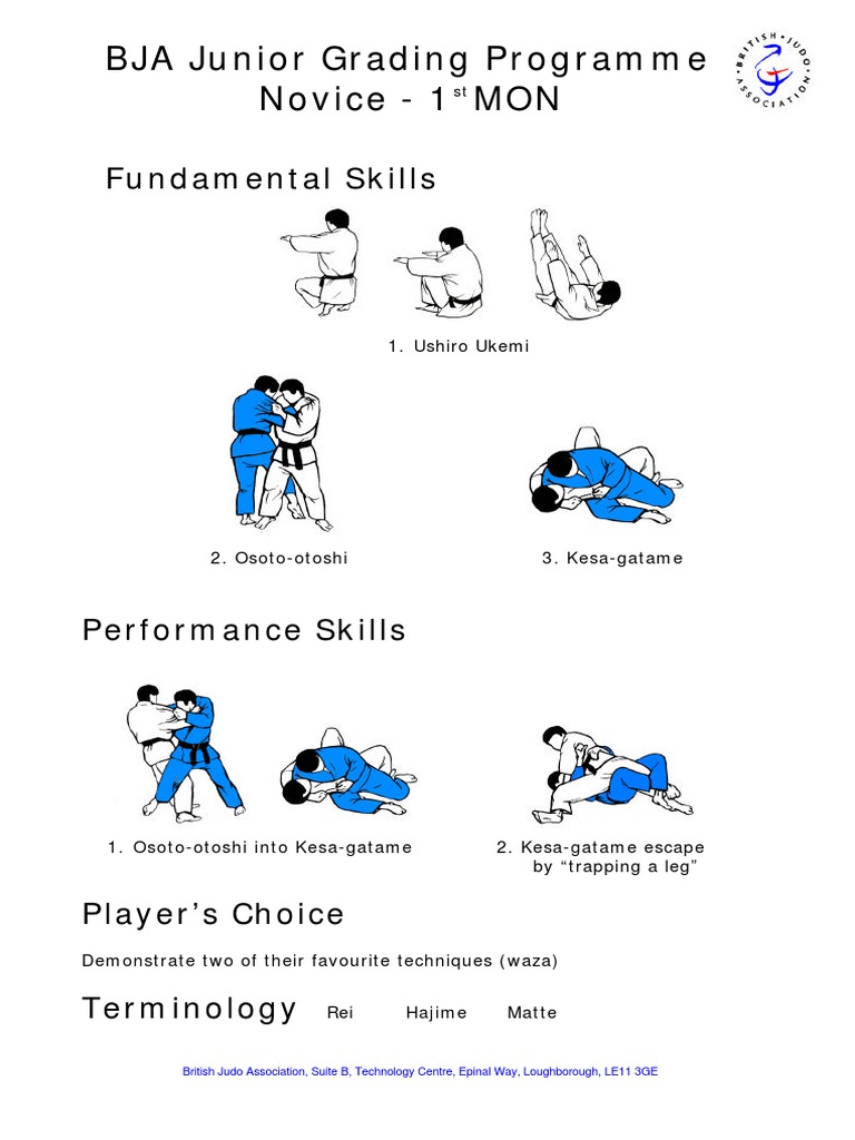 BJA Mon Syllabus PDF | PDF | Judo | Japanese Martial Arts