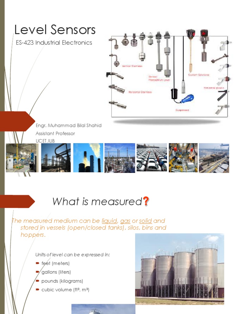 L-05 Level Sensors | PDF | Buoyancy | Capacitor