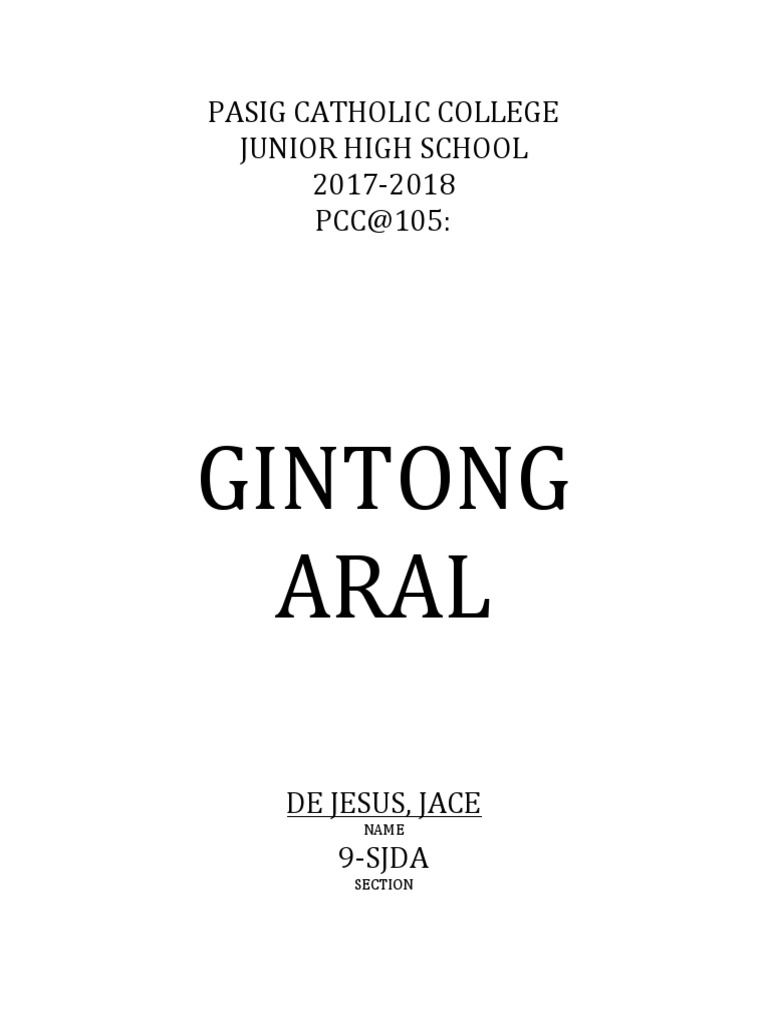 Gintong Aral | PDF