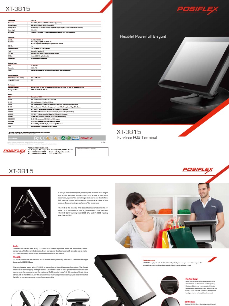XT 3815 Product Specification | PDF | Solid State Drive | Usb