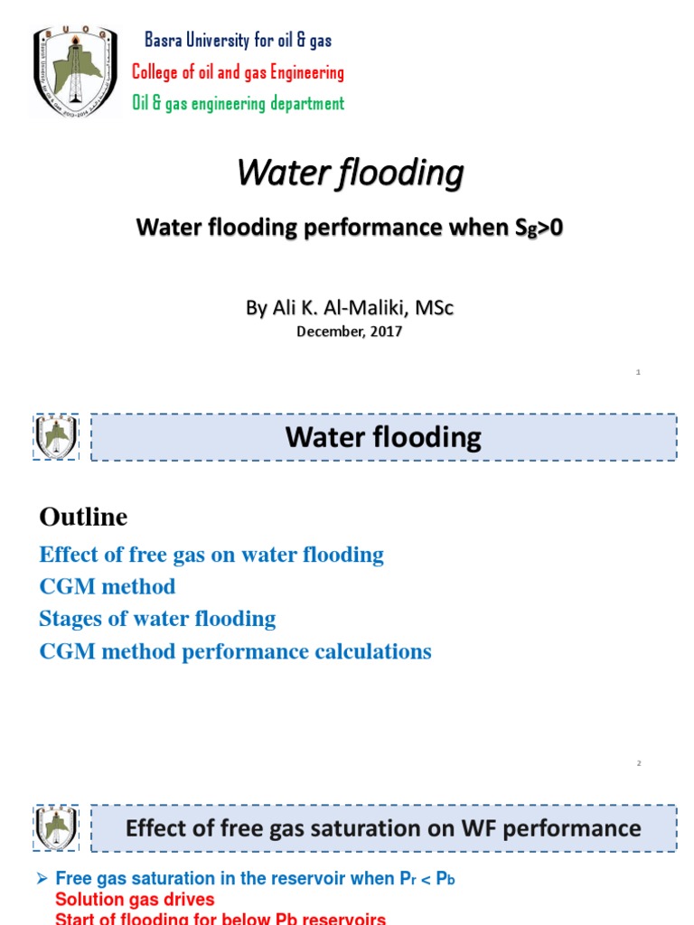 Water Flooding Performance When S 0 | PDF | Petroleum Reservoir | Extraction Of Petroleum