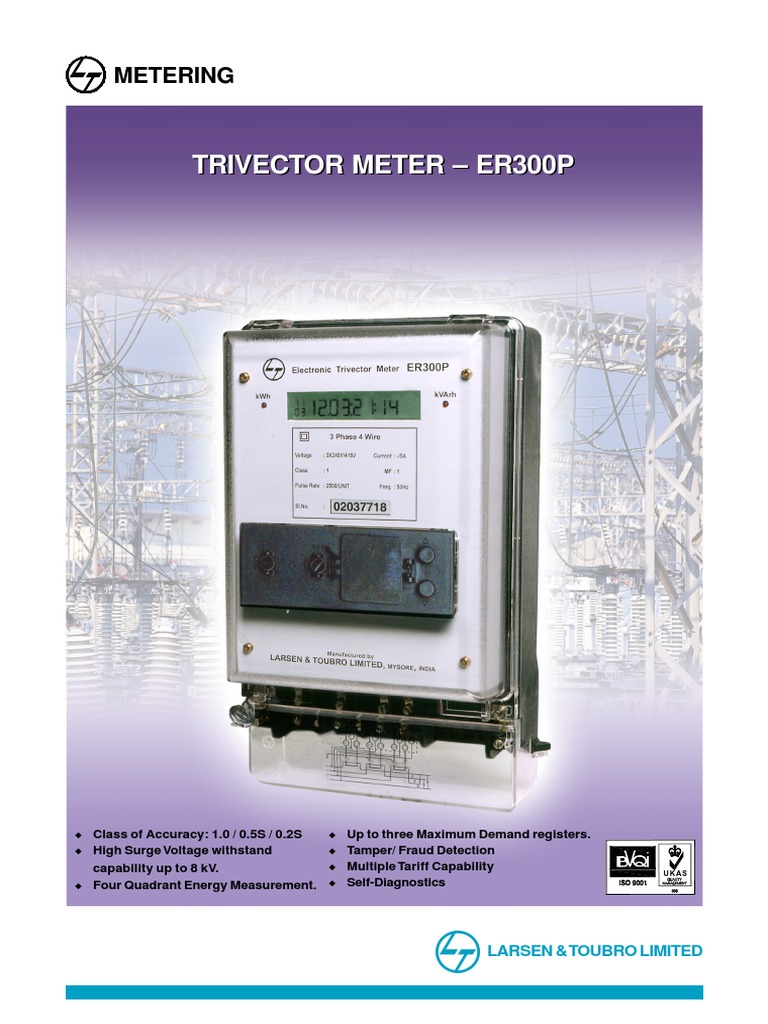 Trivector Meter - Er300P | PDF | Voltage | Electronics