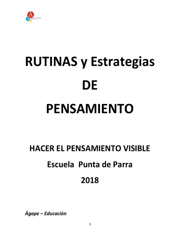 Rutinas de Pensamiento en Educación | PDF | Mente | Aprendizaje
